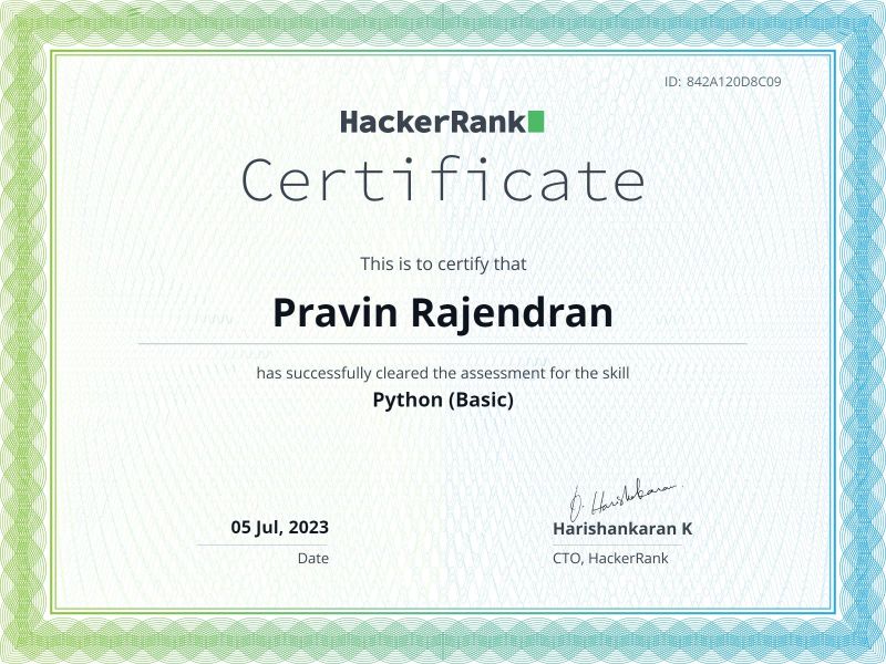 #pythonprogramming #python | Pravin Rajendran #pythonprogramming #python | Pravin Rajendran