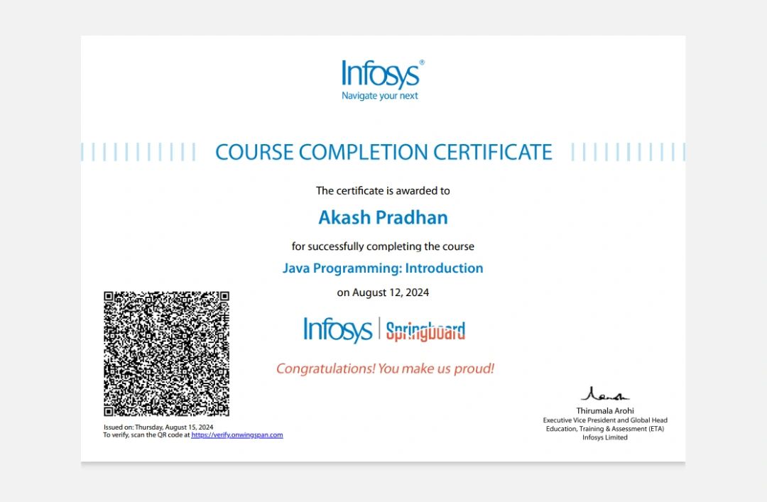 AKASH PRADHAN on LinkedIn: #javaprogramming #learningjourney # ... AKASH PRADHAN on LinkedIn: #javaprogramming #learningjourney # ...