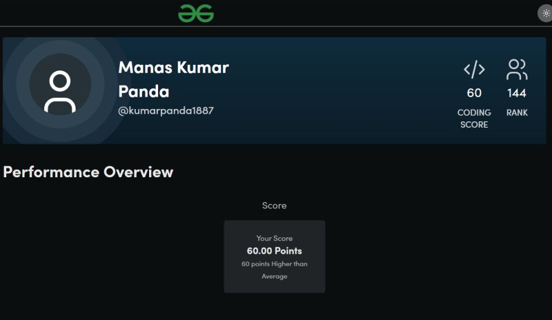 Manas Kumar Panda on LinkedIn: #cp #cpp #leetcode #dynamicprogramming # ... Manas Kumar Panda on LinkedIn: #cp #cpp #leetcode #dynamicprogramming # ...