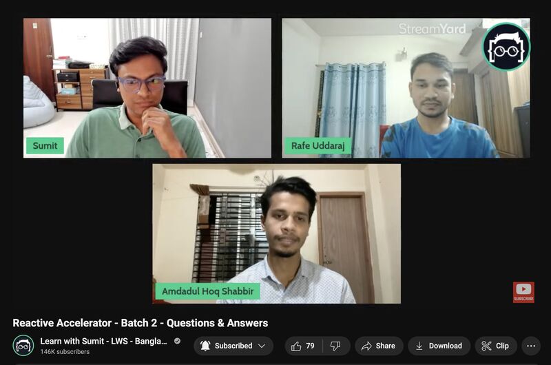 Amdadul Hoq Shabbir on LinkedIn: Live with Sumit Saha at Learn with ... Amdadul Hoq Shabbir on LinkedIn: Live with Sumit Saha at Learn with ...