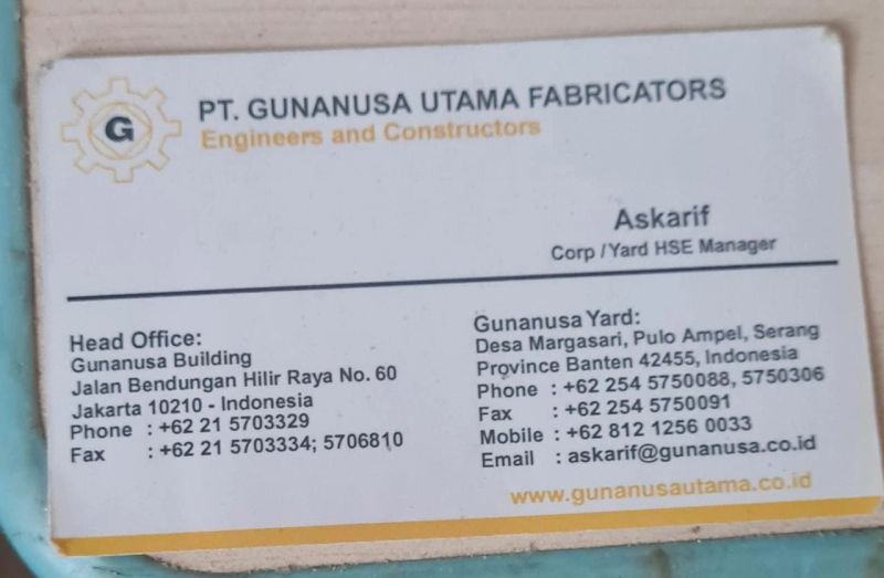 Askarif-Lead Auditor OHS, TOT JMJ IIF NEBOSH IGC, IOSH, OHS Exfert on ... Askarif-Lead Auditor OHS, TOT JMJ IIF NEBOSH IGC, IOSH, OHS Exfert on ...