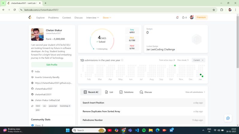 #leetcode #java #problemsolving #codingjourney #consistency | Chetan Thakur #leetcode #java #problemsolving #codingjourney #consistency | Chetan Thakur