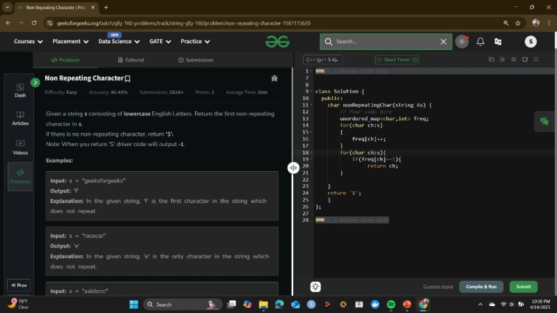 #160daysofcode #gfg #gfg160 #geekstreak2025 #codingchallenge… | Seajal ... #160daysofcode #gfg #gfg160 #geekstreak2025 #codingchallenge… | Seajal ...