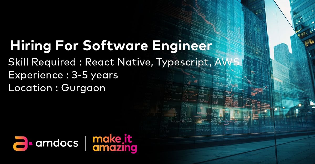 Rahul Ranjan on LinkedIn: #hiring #amdocs #gurgaon #mobiledevelopment # ... Rahul Ranjan on LinkedIn: #hiring #amdocs #gurgaon #mobiledevelopment # ...