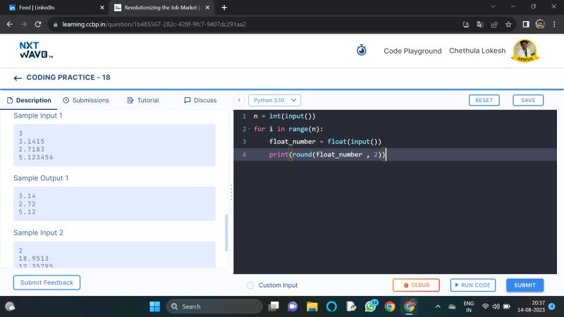 Lokesh Chethula on LinkedIn: #day81 #python #nxtwave #nxtwaveccbp # ... Lokesh Chethula on LinkedIn: #day81 #python #nxtwave #nxtwaveccbp # ...