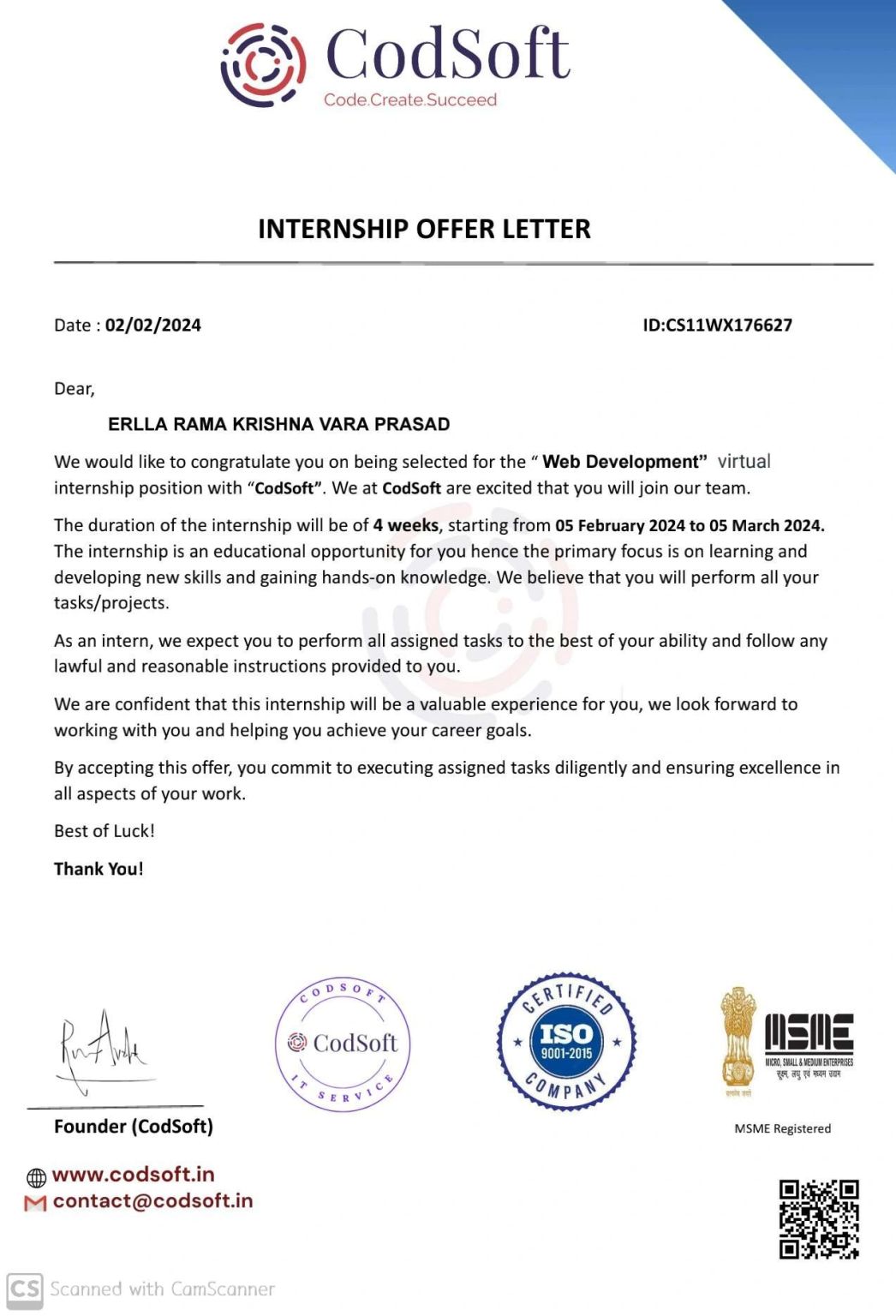 Rama Krishna on LinkedIn: #codsoft #codsoftinternship #internship # ... Rama Krishna on LinkedIn: #codsoft #codsoftinternship #internship # ...