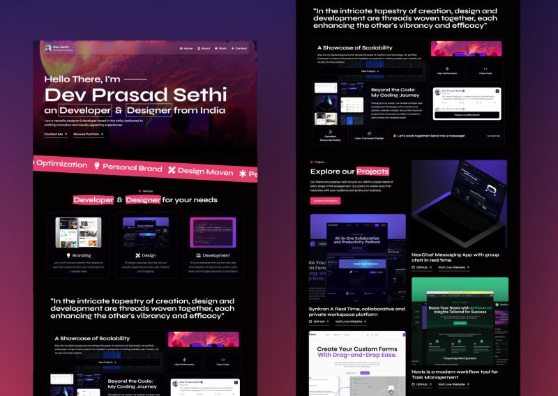 Dev Prasad Sethi on LinkedIn: #webdevelopment #professionalportfolio # ... Dev Prasad Sethi on LinkedIn: #webdevelopment #professionalportfolio # ...