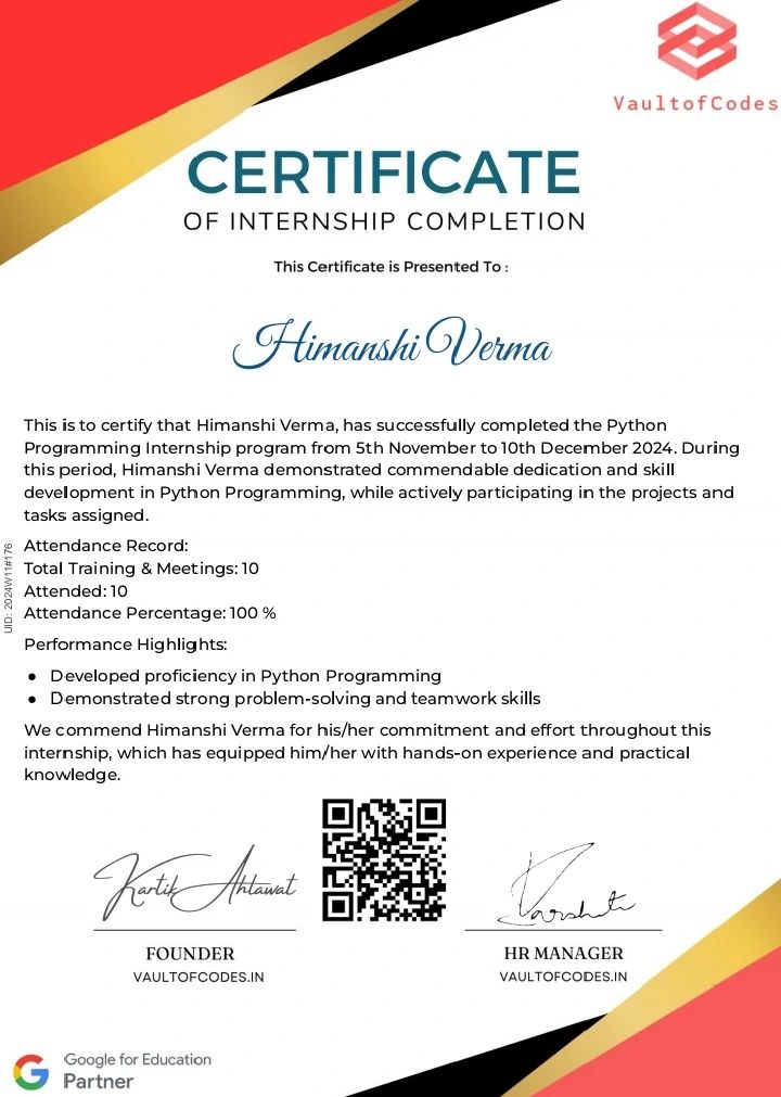 Himanshi Verma on LinkedIn: #python #pythonprogramming #learning # ... Himanshi Verma on LinkedIn: #python #pythonprogramming #learning # ...