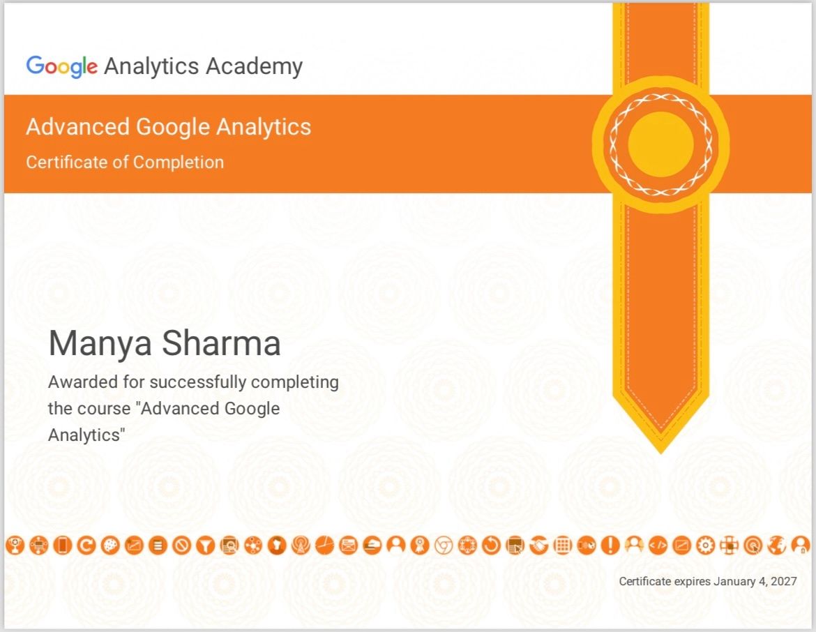 Manya Sharma on LinkedIn: #dataanalytics #googleanalytics Manya Sharma on LinkedIn: #dataanalytics #googleanalytics
