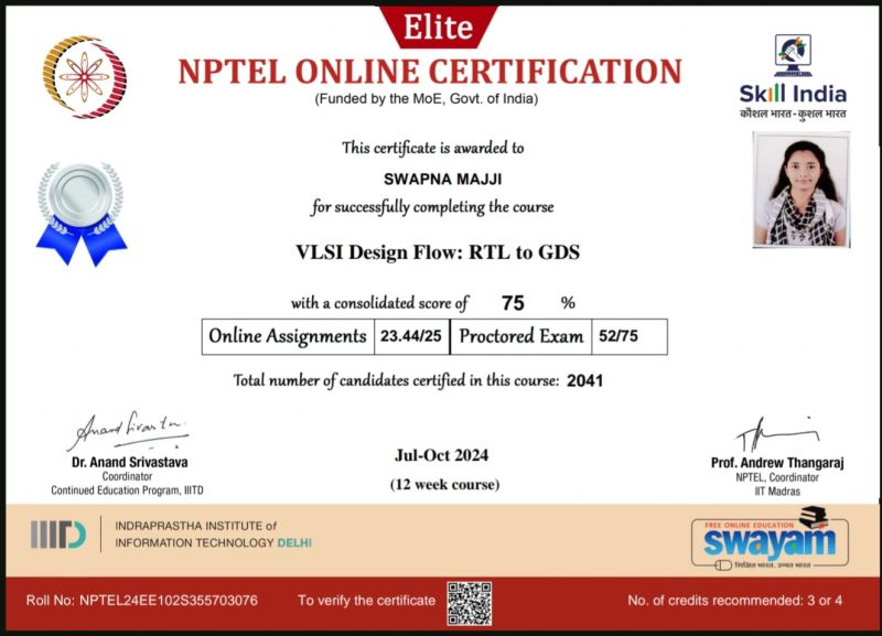 Swapna Majji on LinkedIn: #nptel #learning #vlsi | 12 comments Swapna Majji on LinkedIn: #nptel #learning #vlsi | 12 comments