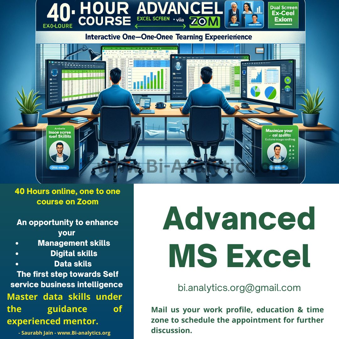 Advanced MS EXCEL, Power Query, Power BI skills for Business ... Advanced MS EXCEL, Power Query, Power BI skills for Business ...