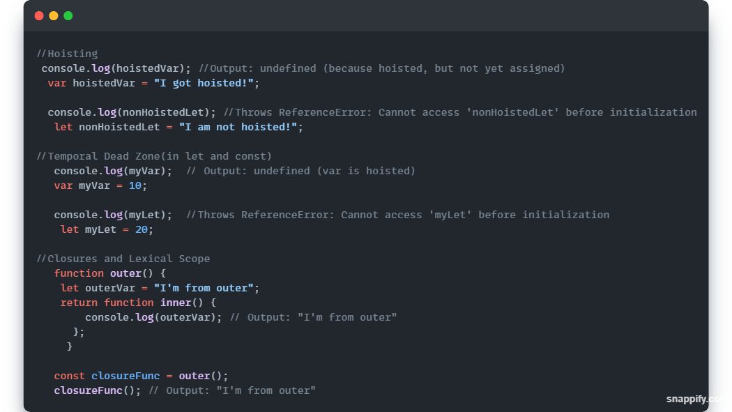 #learningeveryday #javascript #hoisting #temporaldeadzone # ... #learningeveryday #javascript #hoisting #temporaldeadzone # ...