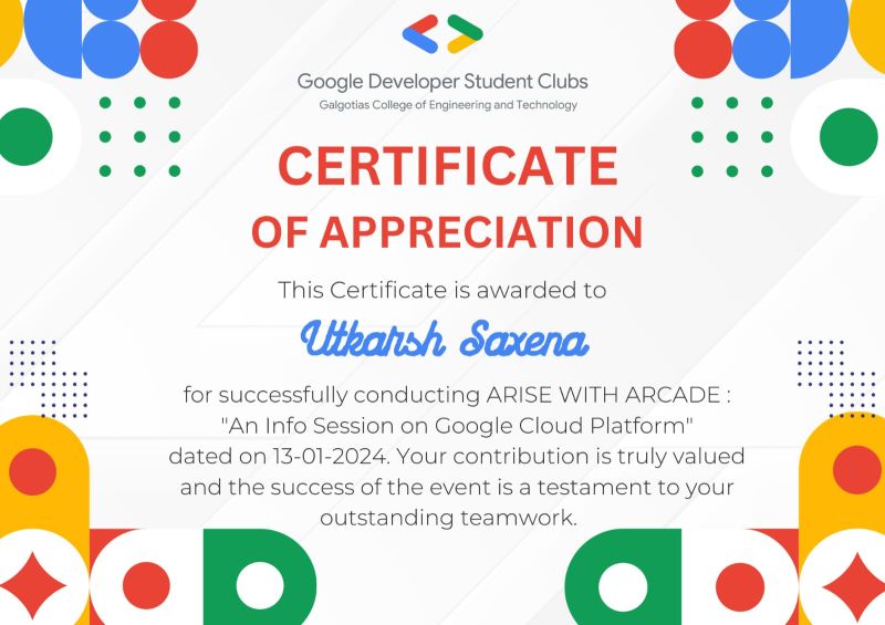 Utkarsh Saxena on LinkedIn: #gdscgcet #googlecloudteamgcet #gcet # ... Utkarsh Saxena on LinkedIn: #gdscgcet #googlecloudteamgcet #gcet # ...