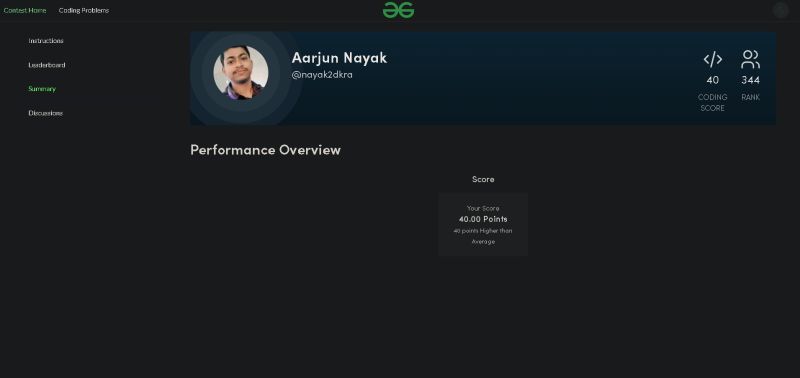 Arjun Nayak on LinkedIn: #leetcodechallenge #leetcode #contest #weekly ... Arjun Nayak on LinkedIn: #leetcodechallenge #leetcode #contest #weekly ...