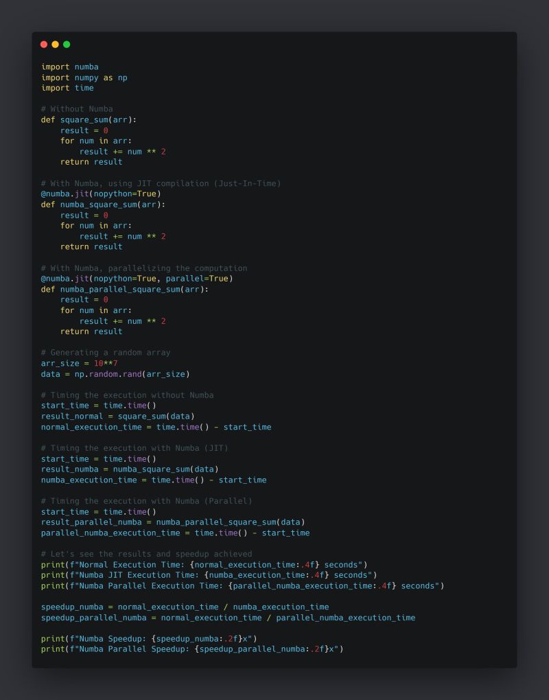 How Numba boosts Python performance | Rupesh Keesaram posted on the ... How Numba boosts Python performance | Rupesh Keesaram posted on the ...