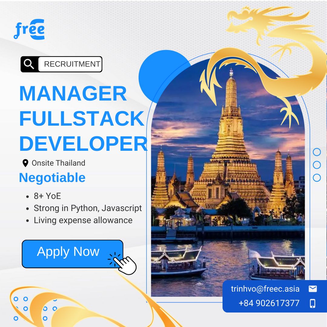 Trinh Vo on LinkedIn: #bangkok #thailand #fullstack #manager #python # ... Trinh Vo on LinkedIn: #bangkok #thailand #fullstack #manager #python # ...