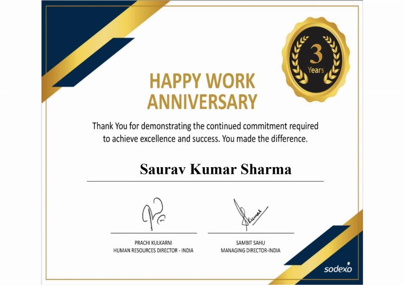 Saurav Kumar Sharma on LinkedIn: #sodexo Saurav Kumar Sharma on LinkedIn: #sodexo