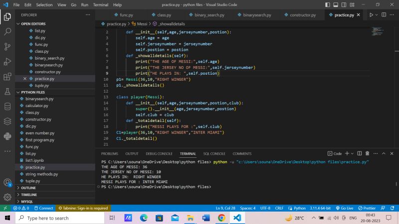 Sounak Sarkar on LinkedIn: Learned about Inheritance and usage of ... Sounak Sarkar on LinkedIn: Learned about Inheritance and usage of ...