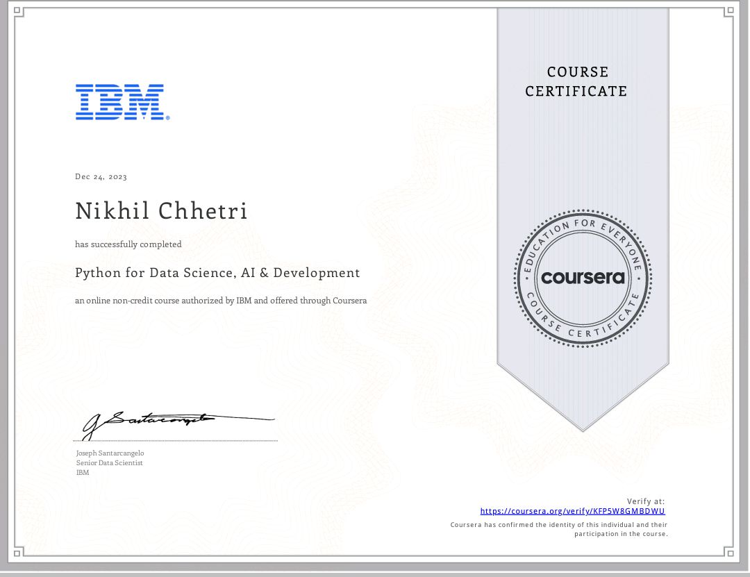 #python #pythonprogramming #ai #aicommunity #dataanalytics | Nikhil C. #python #pythonprogramming #ai #aicommunity #dataanalytics | Nikhil C.