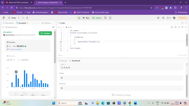Day 14 of DSA challenge: solved two problems | Ayush Mishra posted on ... Day 14 of DSA challenge: solved two problems | Ayush Mishra posted on ...