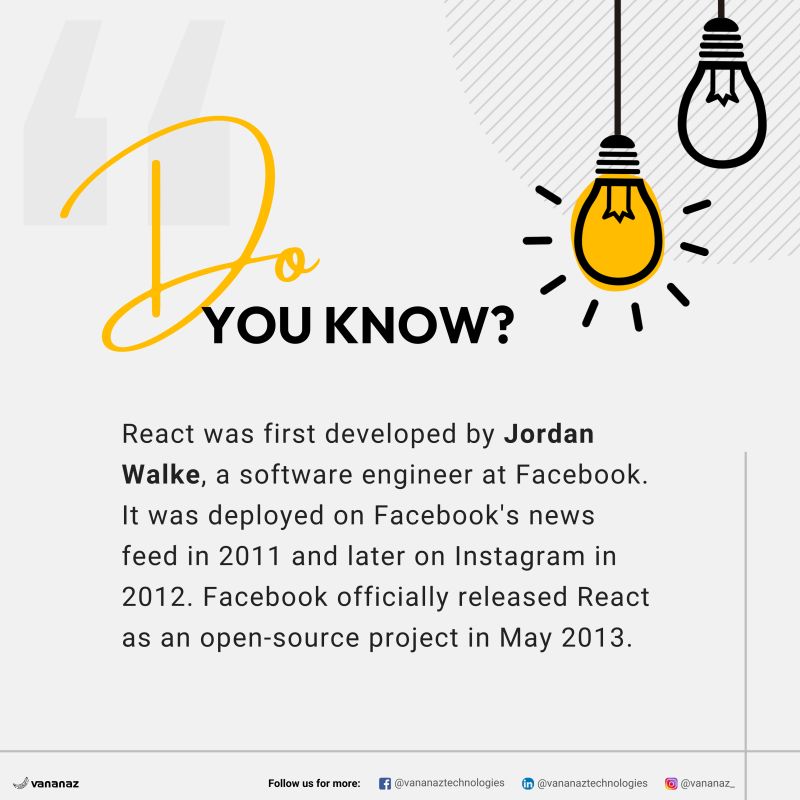 Vananaz Technologies on LinkedIn: #reactjs #react #javascript #meta # ... Vananaz Technologies on LinkedIn: #reactjs #react #javascript #meta # ...