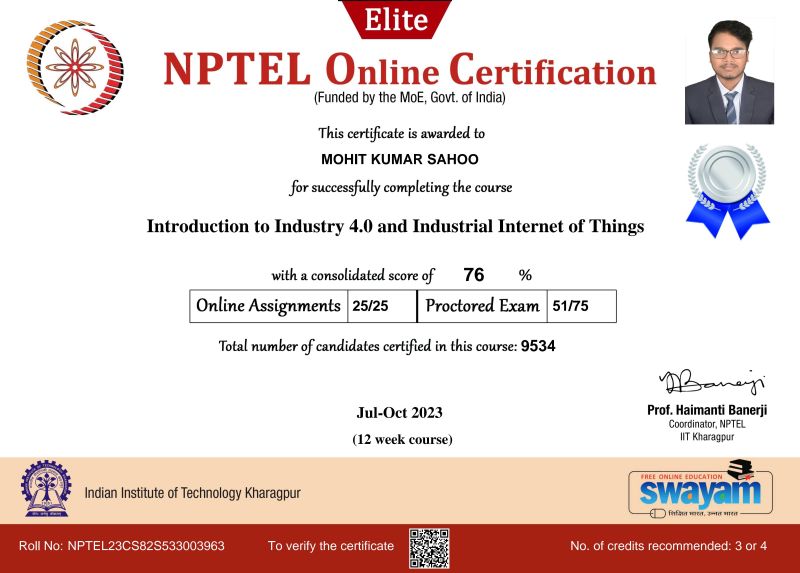 Mohit Kumar Sahoo on LinkedIn: #industry4 #iiot #nptel # ... Mohit Kumar Sahoo on LinkedIn: #industry4 #iiot #nptel # ...