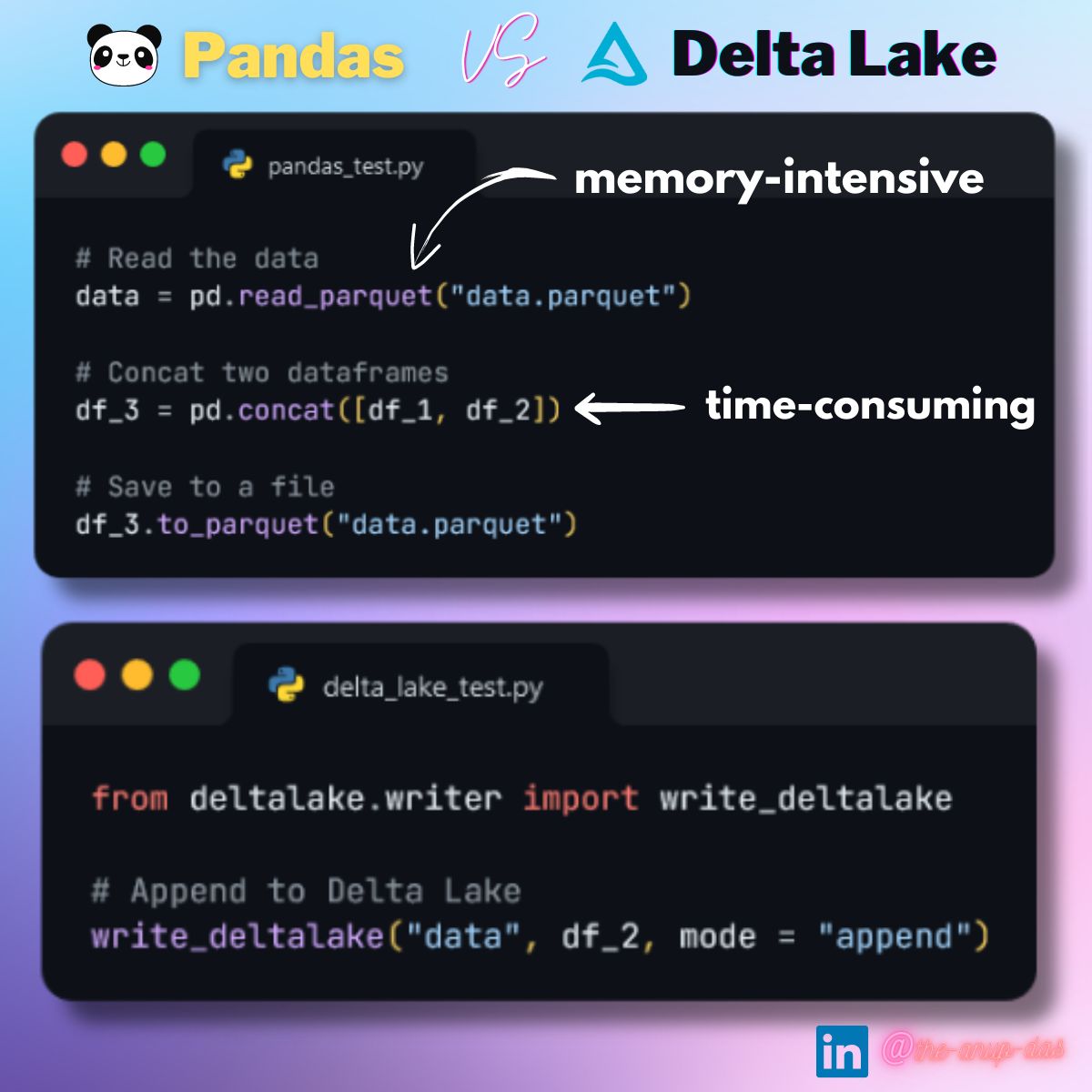 Anup Das on LinkedIn: #python #datascience #dataengineering Anup Das on LinkedIn: #python #datascience #dataengineering