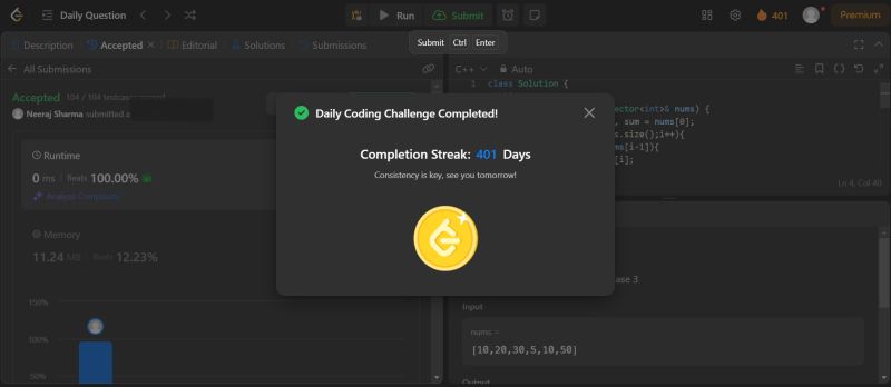 #leetcode #dsa #coding #problemsolving #consistency #growth | Neeraj Sharma #leetcode #dsa #coding #problemsolving #consistency #growth | Neeraj Sharma