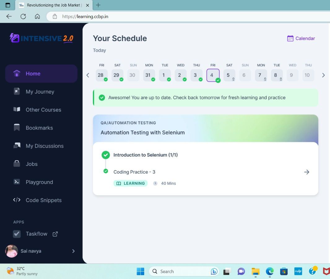 Sai Navya Thadikala on LinkedIn: #day109 #automationtesting # ... Sai Navya Thadikala on LinkedIn: #day109 #automationtesting # ...