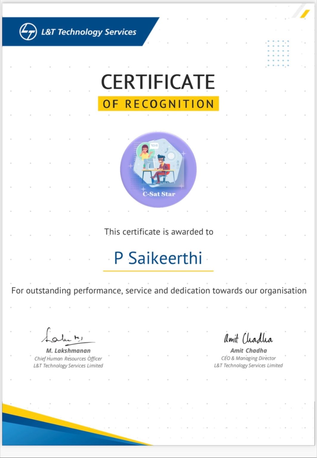 P Saikeerthi on LinkedIn: Thrilled to be recognized with an ... P Saikeerthi on LinkedIn: Thrilled to be recognized with an ...