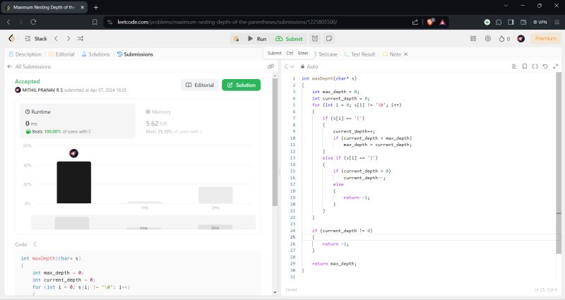 #100daysofcode #codingskills #leetcode #cprogramming | MITHIL PRANAV R S #100daysofcode #codingskills #leetcode #cprogramming | MITHIL PRANAV R S