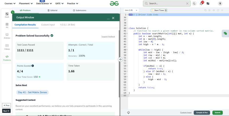 #geeksforgeeks #gfg160 #dsa #java #binarysearch #codingchallenge ... #geeksforgeeks #gfg160 #dsa #java #binarysearch #codingchallenge ...