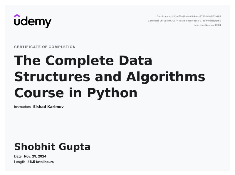 #python #datastructures #algorithms #udemy #coding #problemsolving # ... #python #datastructures #algorithms #udemy #coding #problemsolving # ...
