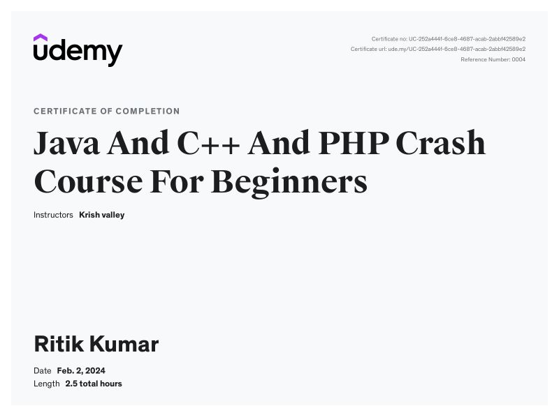 Ritik Kumar on LinkedIn: #java #cpp #php #programming # ... Ritik Kumar on LinkedIn: #java #cpp #php #programming # ...