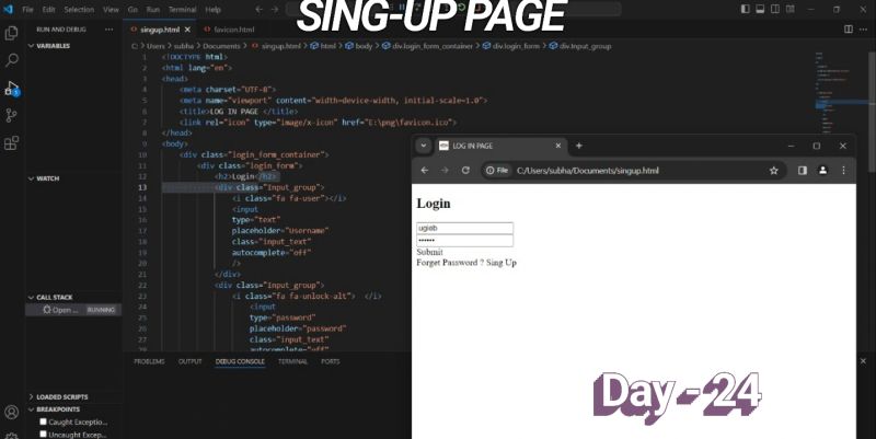 Created a login form page for Code with Harry's Sigma | Subham Gouda ... Created a login form page for Code with Harry's Sigma | Subham Gouda ...
