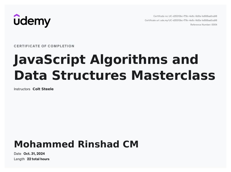 Mohammed Rinshad CM on LinkedIn: #javascript #datastructures # ... Mohammed Rinshad CM on LinkedIn: #javascript #datastructures # ...