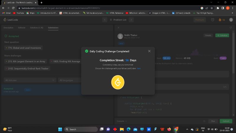 Nidhi Thakur on LinkedIn: #365daysofcode #maycodingchallenge #leetcode ... Nidhi Thakur on LinkedIn: #365daysofcode #maycodingchallenge #leetcode ...