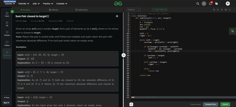 Parth Bijpuriya on LinkedIn: #gfg160 #twopointers #codingchallenge # ... Parth Bijpuriya on LinkedIn: #gfg160 #twopointers #codingchallenge # ...