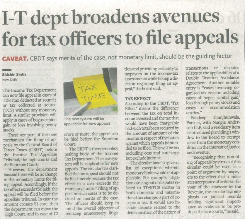 Sandeep Jhunjhunwala on LinkedIn: The CBDT has in the last few years ... Sandeep Jhunjhunwala on LinkedIn: The CBDT has in the last few years ...