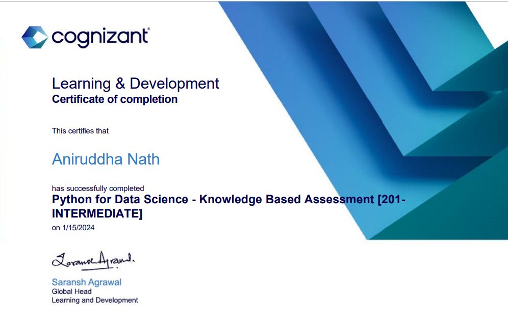 Aniruddha Nath on LinkedIn: #pythonfordatascience #pythonlearning # ... Aniruddha Nath on LinkedIn: #pythonfordatascience #pythonlearning # ...