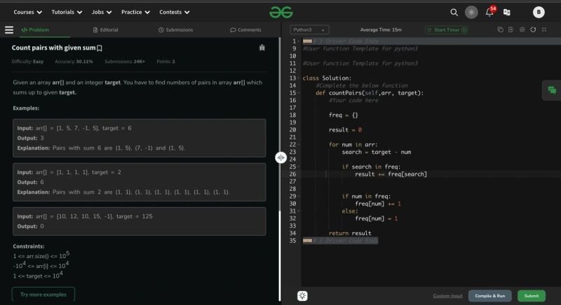 Sai Easwar B. on LinkedIn: #gfg160 #coding #dsa #hashing #gfg160 # ... Sai Easwar B. on LinkedIn: #gfg160 #coding #dsa #hashing #gfg160 # ...