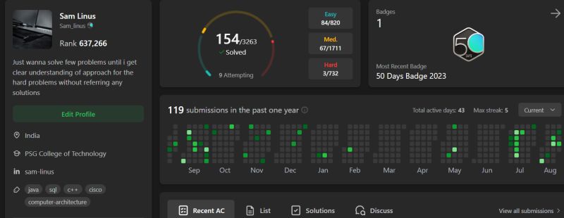 Sam Linus on LinkedIn: #leetcode #leetcode #coding #problemsolving #sql ... Sam Linus on LinkedIn: #leetcode #leetcode #coding #problemsolving #sql ...