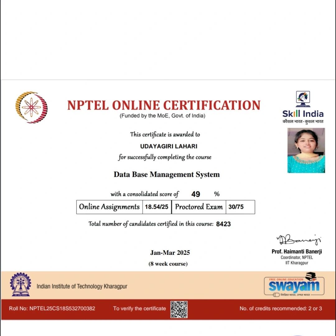 #nptel #databasemanagement #sql #learning #certification #dbms ... #nptel #databasemanagement #sql #learning #certification #dbms ...