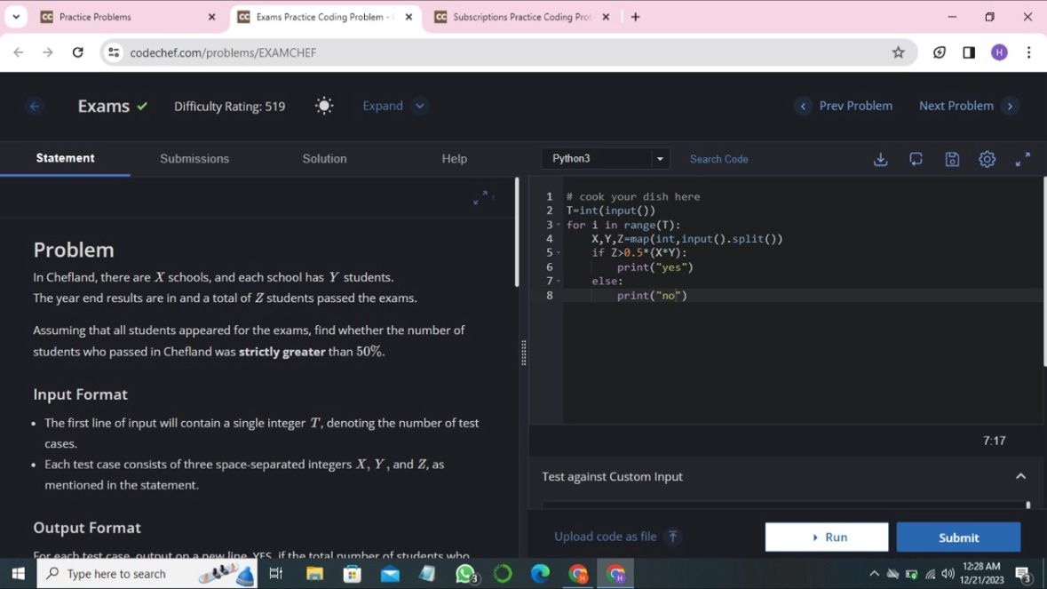 Resolved codechef issue at #100daysofcodeatChitkara | Himanshi Jolly ... Resolved codechef issue at #100daysofcodeatChitkara | Himanshi Jolly ...