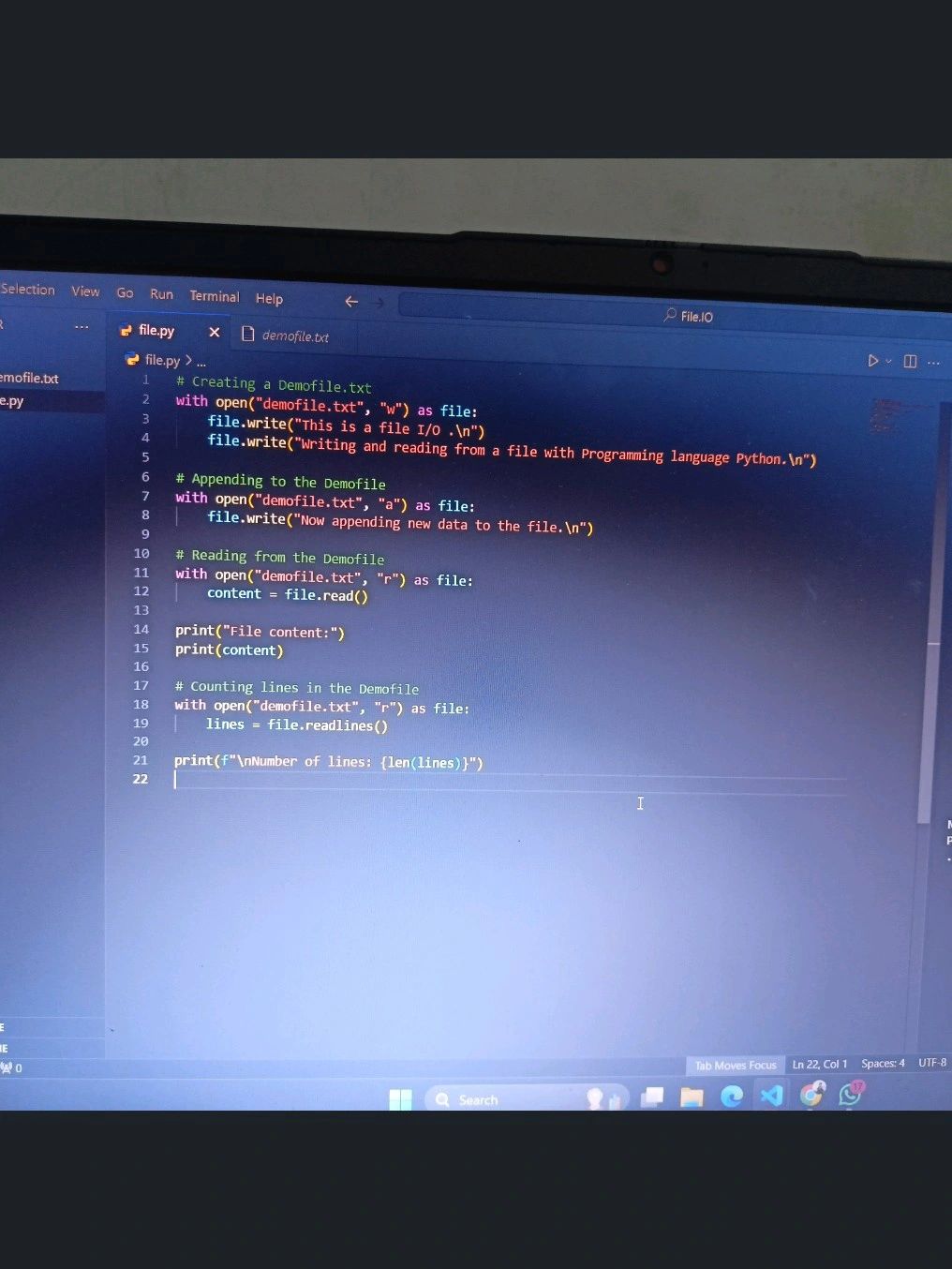 Obaid Khan on LinkedIn: #python #filehandling #codingjourney # ... Obaid Khan on LinkedIn: #python #filehandling #codingjourney # ...