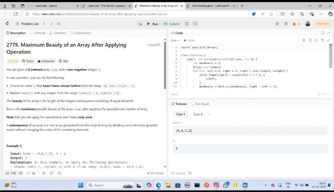 #leetcode #codingjourney #problemsolving #growthmindset… | ABHISHEK NAYAK #leetcode #codingjourney #problemsolving #growthmindset… | ABHISHEK NAYAK