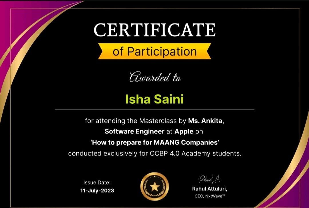 Isha Saini on LinkedIn: #html #css #codinglife #participation #podcast ... Isha Saini on LinkedIn: #html #css #codinglife #participation #podcast ...