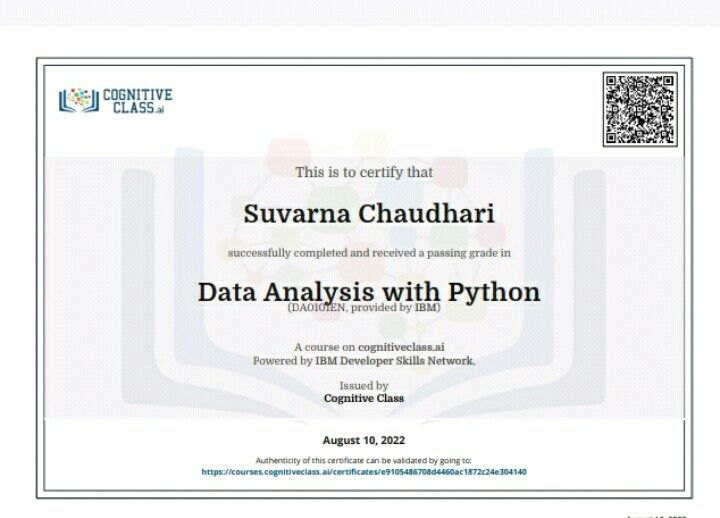 Suvarna Chaudhari on LinkedIn: #ibmdatascience #ibmskillsbuild # ... Suvarna Chaudhari on LinkedIn: #ibmdatascience #ibmskillsbuild # ...