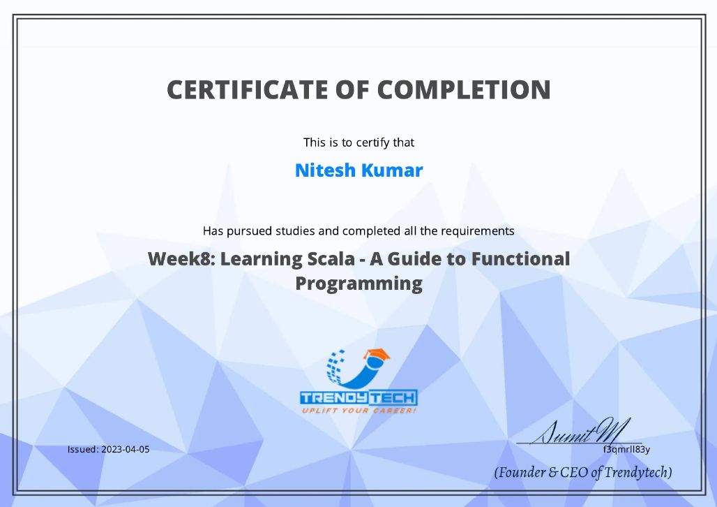 Nitesh Kumar on LinkedIn: #dataengineering #bigdata #scala #trendytech ... Nitesh Kumar on LinkedIn: #dataengineering #bigdata #scala #trendytech ...