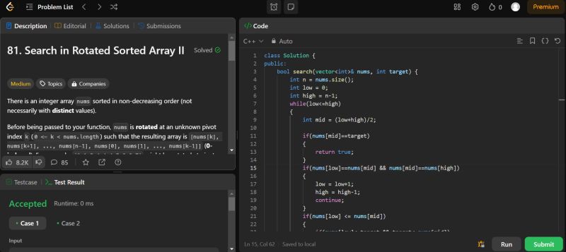 #45daysofcodechallenge #binarysearch #dsa #leetcode #consistencyiskey ... #45daysofcodechallenge #binarysearch #dsa #leetcode #consistencyiskey ...